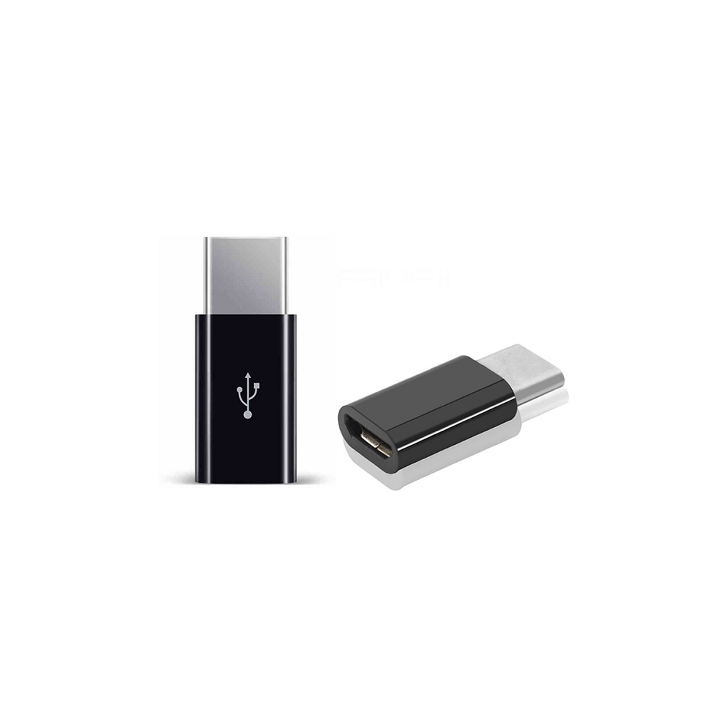 Адаптер, переходник с microUSB на USB Type-C черного цвета купить в Спб ...
